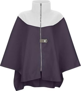 Generic Vestes d&eacute;contract&eacute;es pour femmes, col montant, fermeture &eacute;clair, bouton, couleur assortie, 2026, violet, M