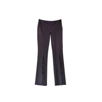 Versace Jeans Couture Tecno Cady Pantalone Aperto - - Trousers - Damen - Schwarzk - S