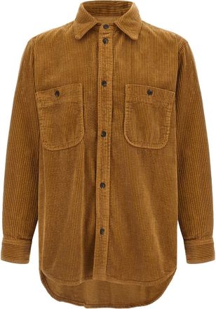 Isabel Marant chemise Nario en velours côtelé - Marron