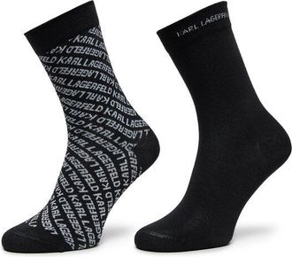 Karl Lagerfeld Lange Socken 246W6002 Schwarz