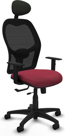 Piqueras y Crespo Hochwertiger Schreibtischstuhl mit 1D-Armen, h&ouml;henverstellbarer Lendenwirbelst&uuml;tze und festem Kopfteil, ausgestattet mit Syncro/Traslack und Schneides