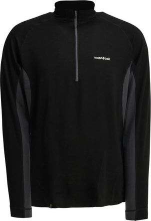 Montbell Merino Wool Plus Action Zip Neck - Homme - Vestes - Noir - Taille: S
