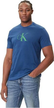 Calvin Klein Homme, Tops, Bleu, Taille: M Tee-shirts-T-S manches courtes-Calvin klein