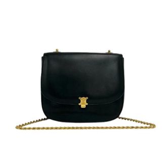 Celine Sac bandouli&egrave;re Triomphe en cuir Pre-owned - Femme - Pre-owned - Noir - Taille: ONE Size