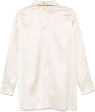 Gentryportofino Femme, Blouses et Chemises, Beige, Taille: 36 FR Blouse Longue