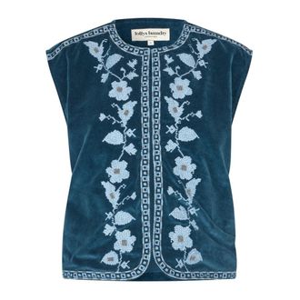 Lollys Laundry SamLL Vest - - Jackets - Damen - Blau - S