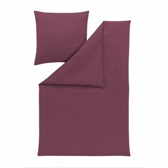 ESTELLA Bettw&auml;sche Takoma - Mako Interlock Jersey (Mauve 065, 1 x 80x80 + 1 x 155x220 cm)