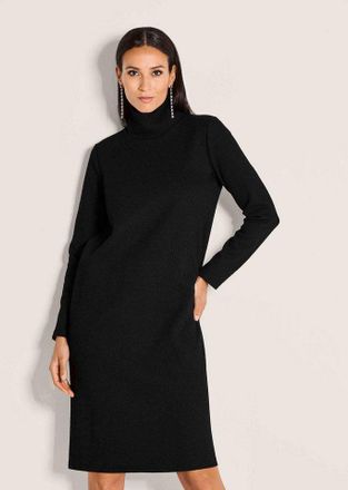 Madeleine Midikleid Elegantes Businesskleid mit Stehkragen Figurbetonend mit modischem Stehkragen und langen &Auml;rmeln