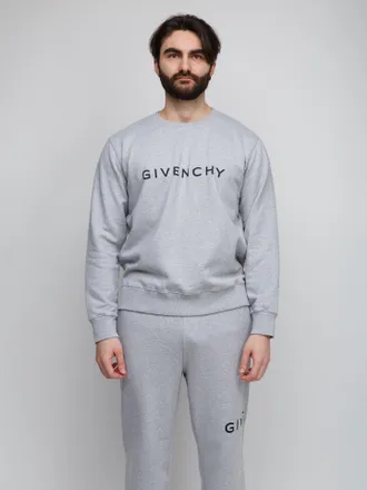 Givenchy Mens Gray Cotton Sweatshirt Clothing