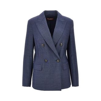 Max Mara Virgin wool double-breasted jacket Woman 44