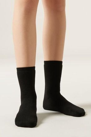 Calzedonia Kurzsocken Aus Thermo-baumwolle Schwarz