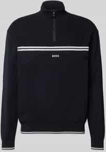 HUGO BOSS Regular Fit Troyer aus Baumwoll-Mix Modell ZONE