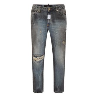 Philipp Plein Detroit Fit Hose - - Jeans - Herren - Blau - W30