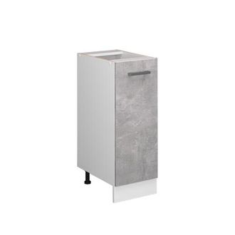 Vicco Meuble de Cuisine R-Line, B&eacute;ton/Blanc, 30 cm sans Plan de Travail