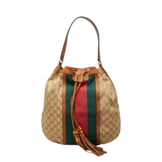 Gucci Sac bandouli&egrave;re en toile GG Pre-owned - Femme - Pre-owned - Beige - Taille: ONE Size