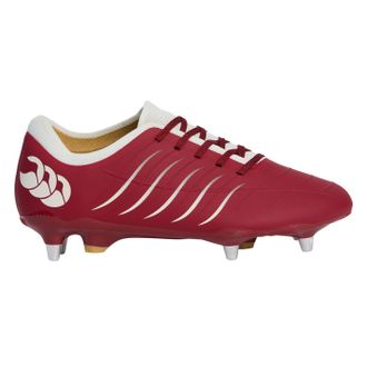 Canterbury Of New Zealand Pro Rugby-Stiefel f&uuml;r weichen Boden f&uuml;r Herren (Rote Dahlie)