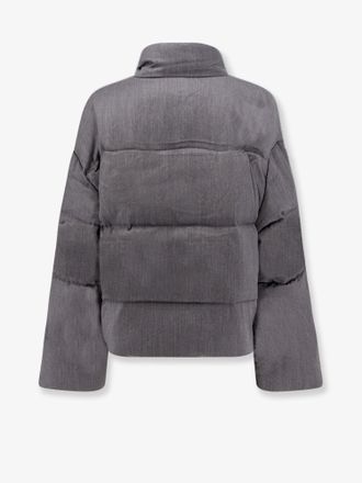 Entire studios Womens Puffer Wool Down Jacket Grey