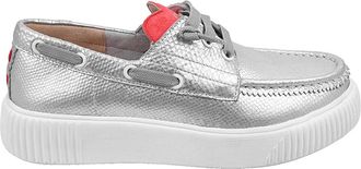 Crickit Slipper & Pantoletten - Halbschuh TINA - Gr. 37 (EU) - in Silber - f&uuml;r Damen