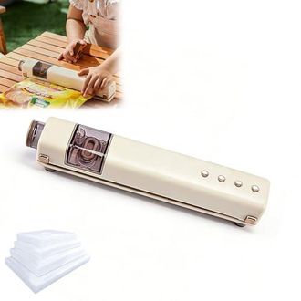 Generic Machine De Mise Sous Vide 2 En 1, 60 Kpa, Sans Fil, Avec Extracteur Externe Et R&eacute;servoir Deau Visible, 50 Sacs Sous Vide Inclus, Id&eacute;ale Pour Un Usage 