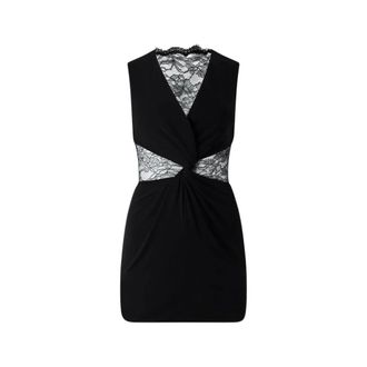 Roberto Cavalli Mini-robe en dentelle - Femme - Robes - Noir - Taille: 36 FR