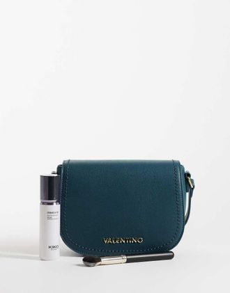 Valentino sac bandouli&egrave;re super saddle bleu sarcelle fonc&eacute;