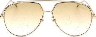 Marc Jacobs Femme, Accessoires, Multicolore, Taille: ONE Size Oval Glitter Lunettes de soleil