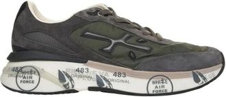 Premiata Low-Top Sneaker - Moerun Sneakers With Suede And Fabric Combination - Gr. 41 (EU) - in Grau - f&uuml;r Damen
