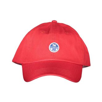 North Sails Homme, Accessoires, Rouge, Taille: ONE Size Casquette Homme en Coton Rouge avec Visi&egrave;re
