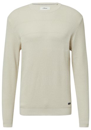 s.Oliver Strukturmix-Pullover aus Reiner Baumwolle