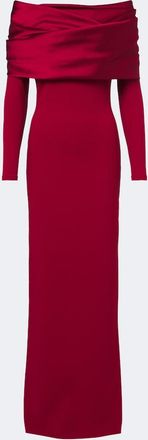 Solace London Robe longue Bradshaw en satin et cr&ecirc;pe