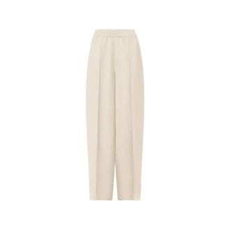 Fabiana Filippi Hosen mit elastischem Bund und Taschen - - Trousers - Damen - Beige - S