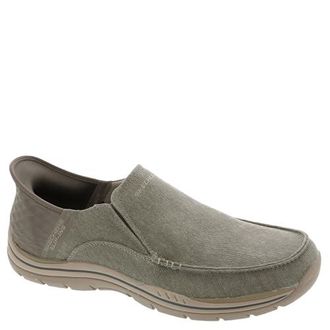 Skechers Homme Expected-Cayson Mocassin, Beige, 42 EU