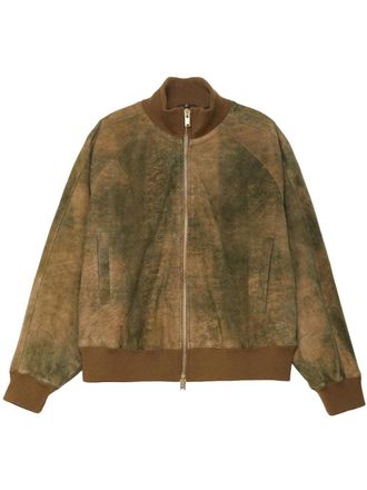 Baracuta Antique Suede Track Jacket Brcps1177
