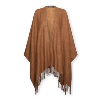 Elena Miro Langer Poncho - - Jackets - Damen - Braun - S/M
