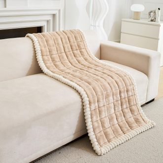 Shanna Pl&uuml;sch Samt Gesteppte Sofa Kissenbez&uuml;ge Neu Dickes Gef&uuml;hl Couch Bezug Rutschfester Sofa &Uuml;berwurf Weiche Haustierbett Matte Waschbar f&uuml;r Hund, Katze (H