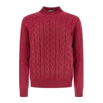 Zanone Geflochtener Rollkragenpullover - - Knitwear - Herren - Rot - M
