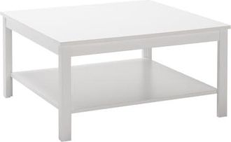Hanah Home Stylish White Coffee Table, 103 x 60 x 40 cm | 100% Melamine Coated Particle Board, 16 mm Thickness | Perfect for Modern Living Rooms & Spaces