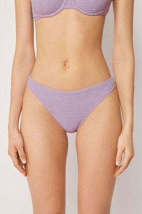 Calzedonia Bikinihose Crinkle Waves Violett