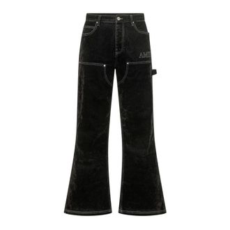 Amiri Flock Denim Carpenter Jean - - Jeans - Herren - Schwarzk - W38