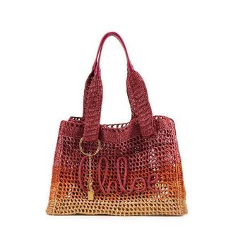 Chlo&eacute; Sac cabas d&eacute;grad&eacute; Summer Banana en raphia
