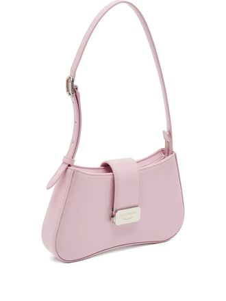 Giorgio Armani Schultertasche aus Lackleder - Rosa