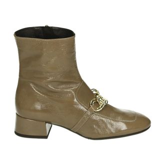 Pedro Miralles Taupe Niedrige Absatz Kleid Stiefel - - Shoes - Damen - Beige - 38 EU