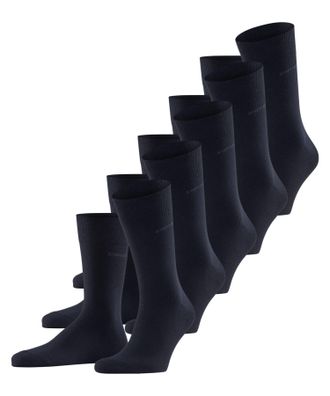 Esprit Damen Uni 5-pack M Baumwolle Einfarbig 5 Paar Socken, Blau (Marine 6120), 40-46 EU