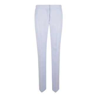 Tom Ford Double Face Light Wool Tailored Straight Pants - - Trousers - Damen - Lila - XS
