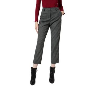 Liu Jo Cropped Hahnentritt-Hose - - Trousers - Damen - Grau - S