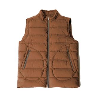 Herno Homme, Vestes, Brun, Taille: S Gilet en Nylon Marron avec Duvet