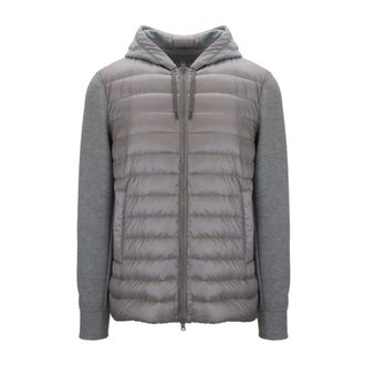 Herno Homme, Vestes, Gris, Taille: XL Veste en duvet à capuche pour hommes