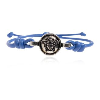 Versace unisex, Accessoires, Bleu, Taille: ONE Size Medusa Leather Bracelet