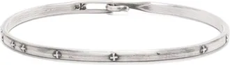 Werkstatt M&uuml;nchen bracelet jonc &agrave; fermoir crochet - Argent