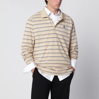 Prada Gestreiftes Baumwoll-Piqu&eacute;-Poloshirt
